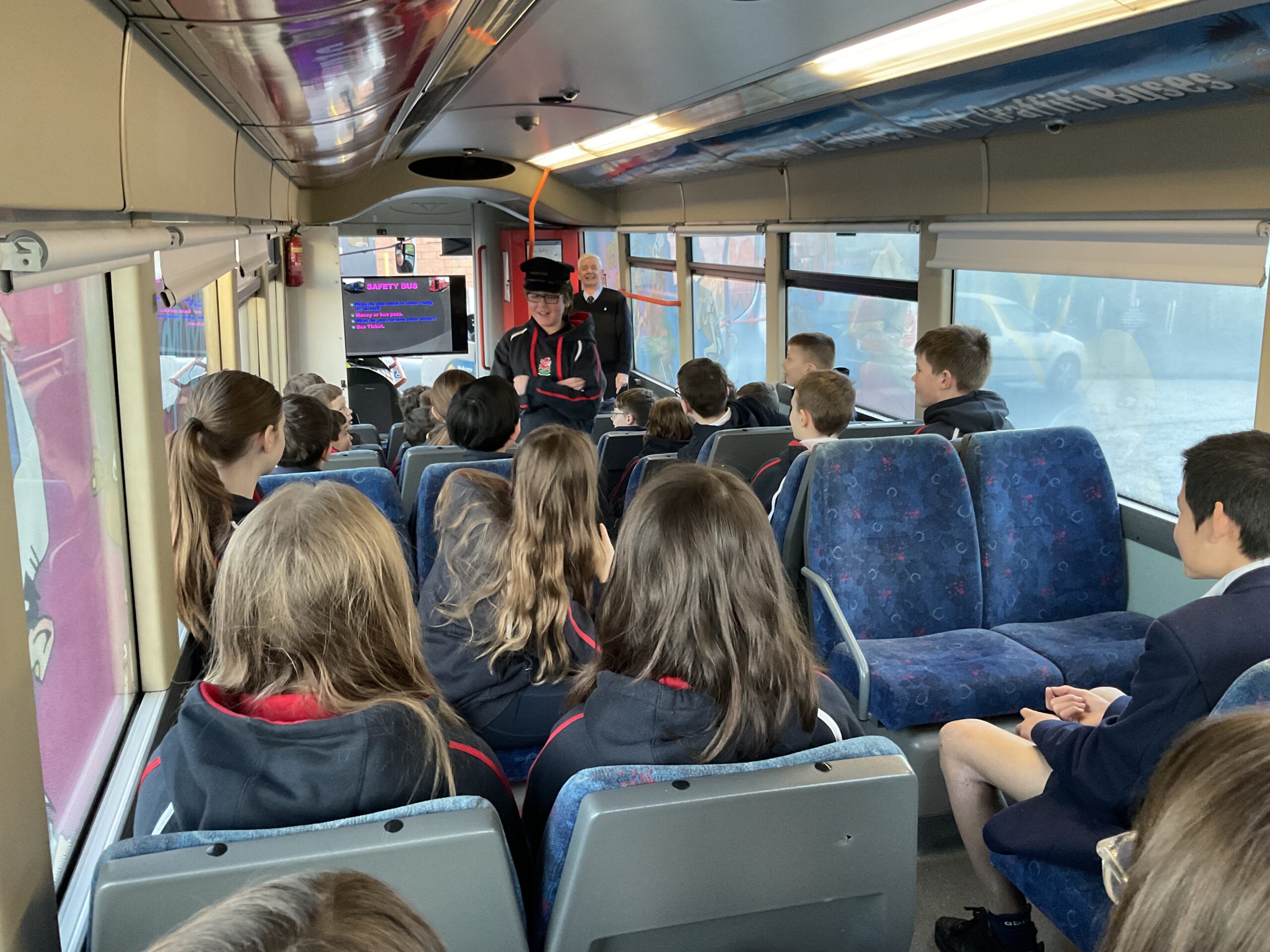 Translink Safety Bus Visit - Wellington College Belfast